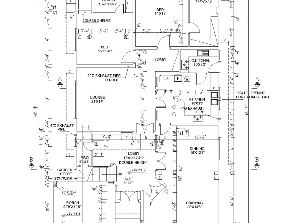 Architectural AutoCAD drawings, 2D drawings and Autocad drafting. | Upwork
