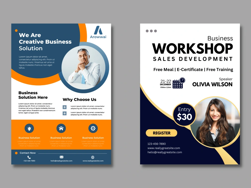 A visual flyers design in a few hours | Upwork