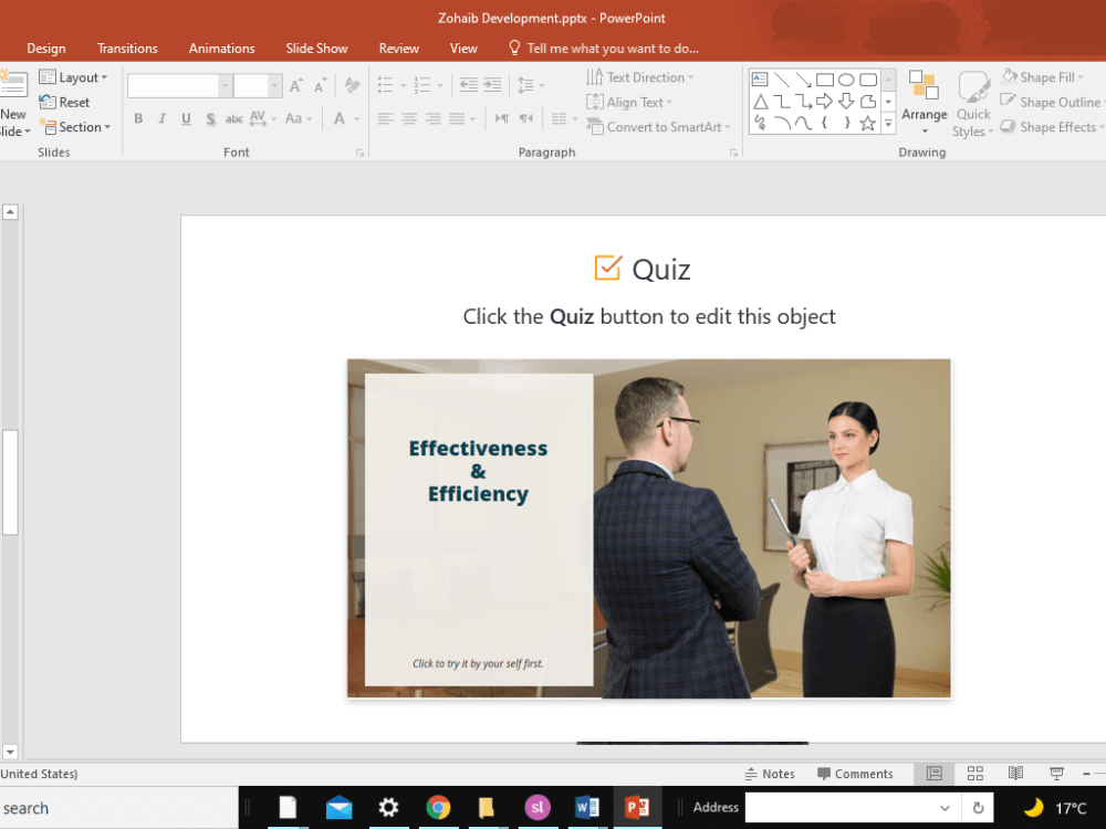 An eLearning course that will be developed by using the iSpring suite ...