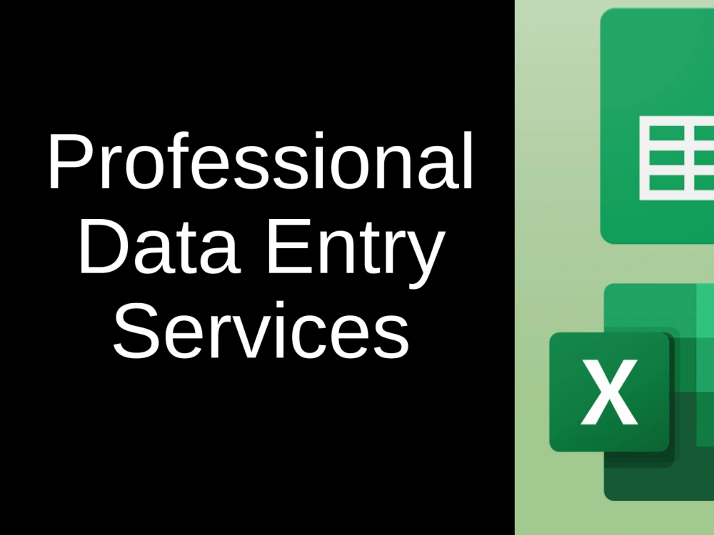 Any data entry sheet in excel or google sheets | Upwork