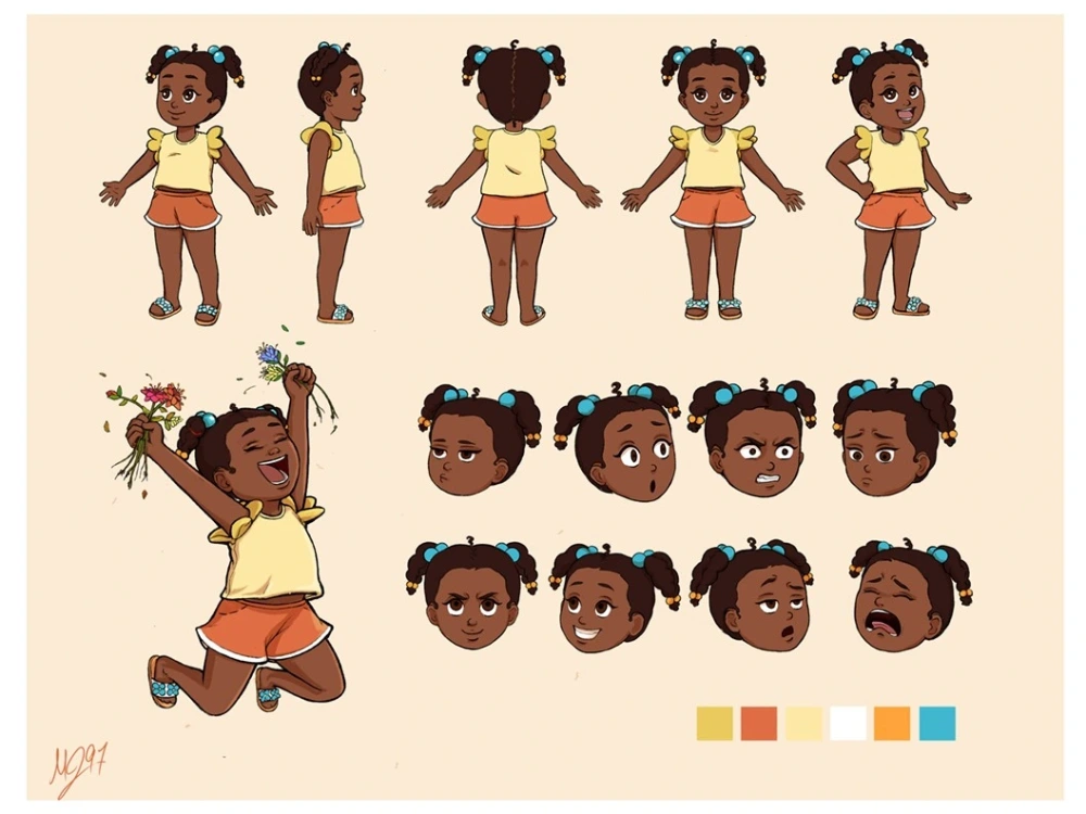 A reference sheet for your original character | Upwork