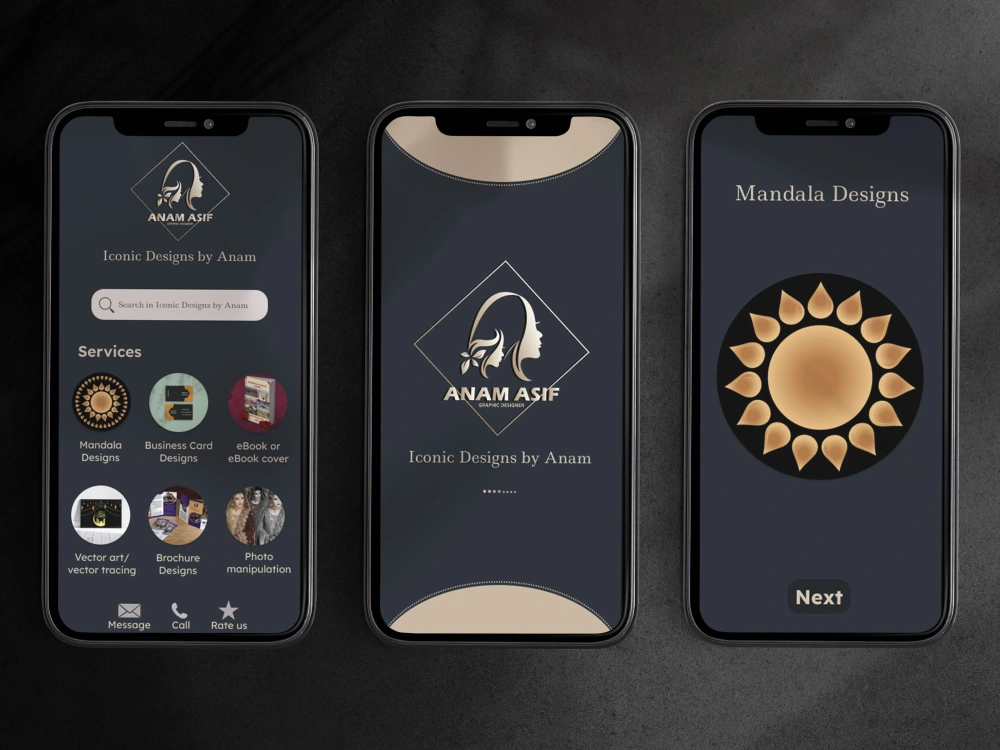 Stunning, modern splash screen and home screen design | Upwork