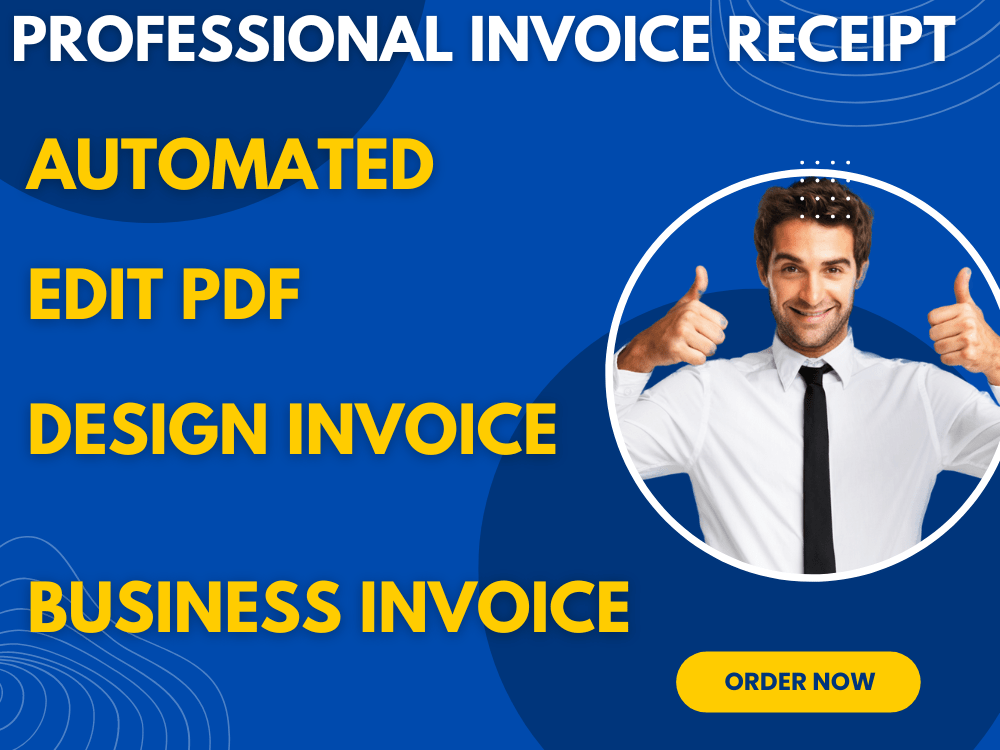 Unique automated invoice receipts, invoice template design | Upwork
