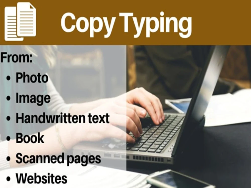 An accurate amazing data entry, manual typing, copy paste, PDF conversion | Upwork