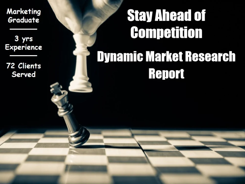 Market Research/Competitor Analysis/SWOT/Marketing Strategies/Business ...