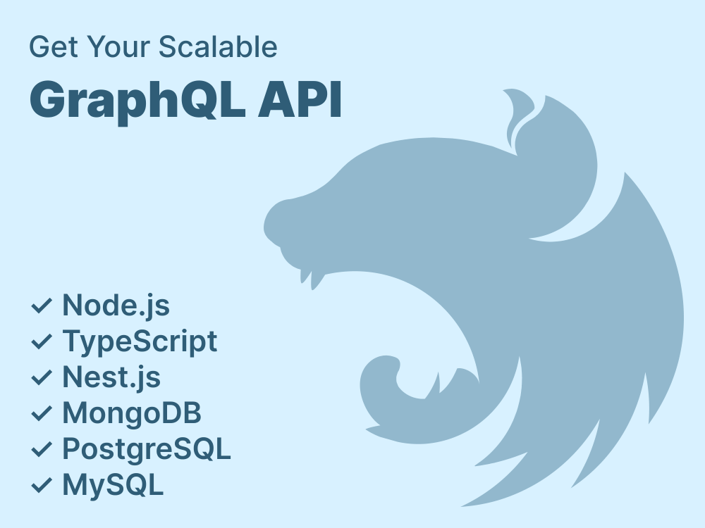 Your scalable GraphQL API built with Nest.js, Node.js, and TypeScript | Upwork