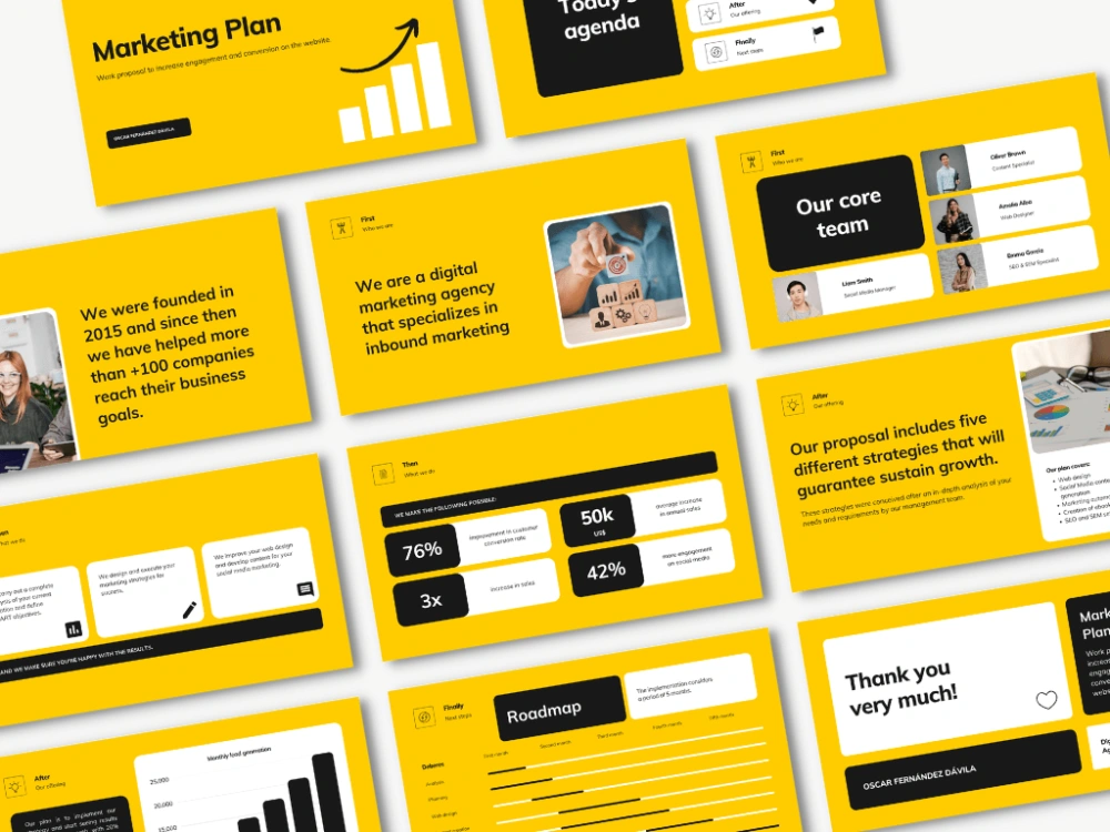 A Professional Business Presentation with Impactful Design and ...