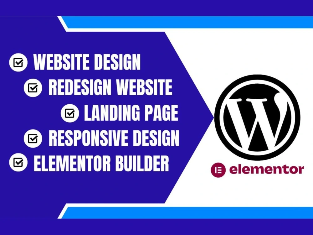 Responsive wordpress website design using elementor | Upwork