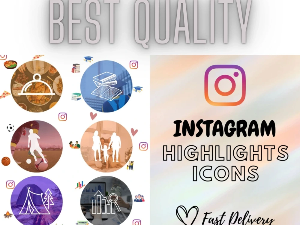 A fantastic instagram highlights cover icons in 12h | Upwork