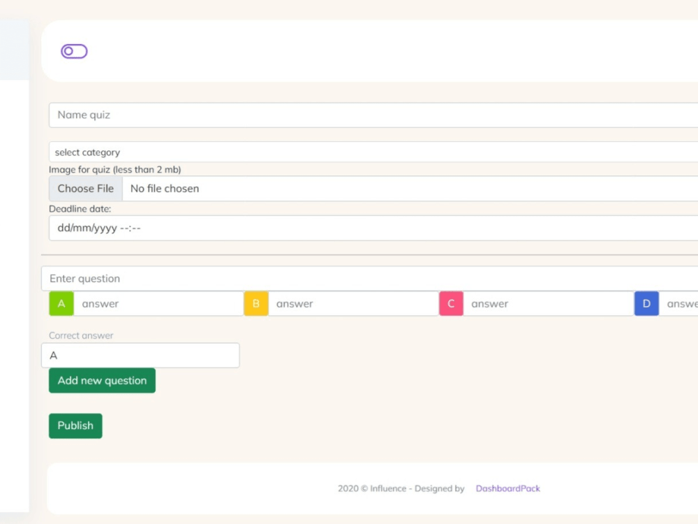Quiz (exam) project written Laravel framework (PHP) , PostgreSQL and more. | Upwork