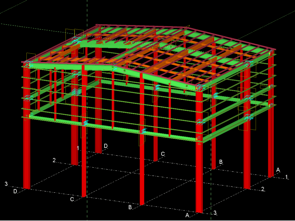 A complete 3D model/estimate of YOUR desired Steel Structural building ...