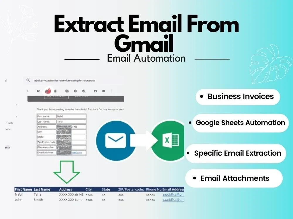 Extract email data from gmail, parse email into google sheet,appscript ...