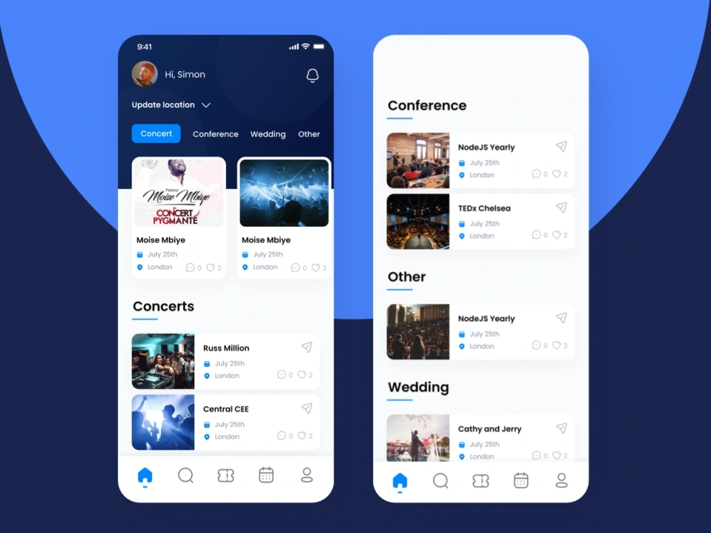 Modern UI UX for your mobile app | Upwork