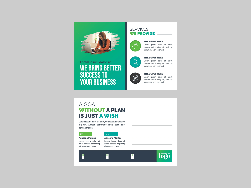 A professional postcard design for your business | Upwork