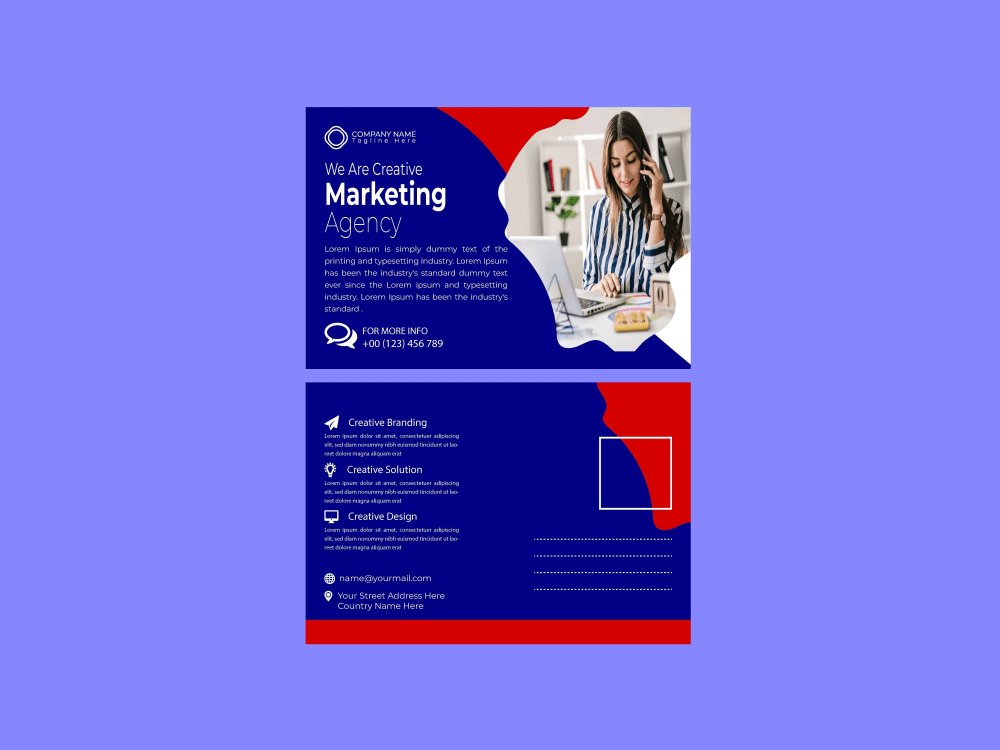 A professional postcard design for your business | Upwork
