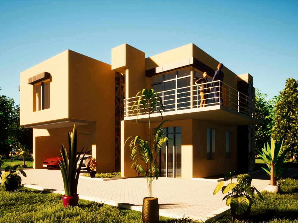 A fantastic modern 4 bedroom flat roof mansionette house | Upwork