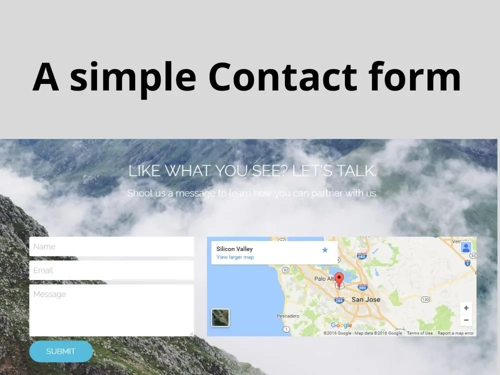 A good contact form | Upwork