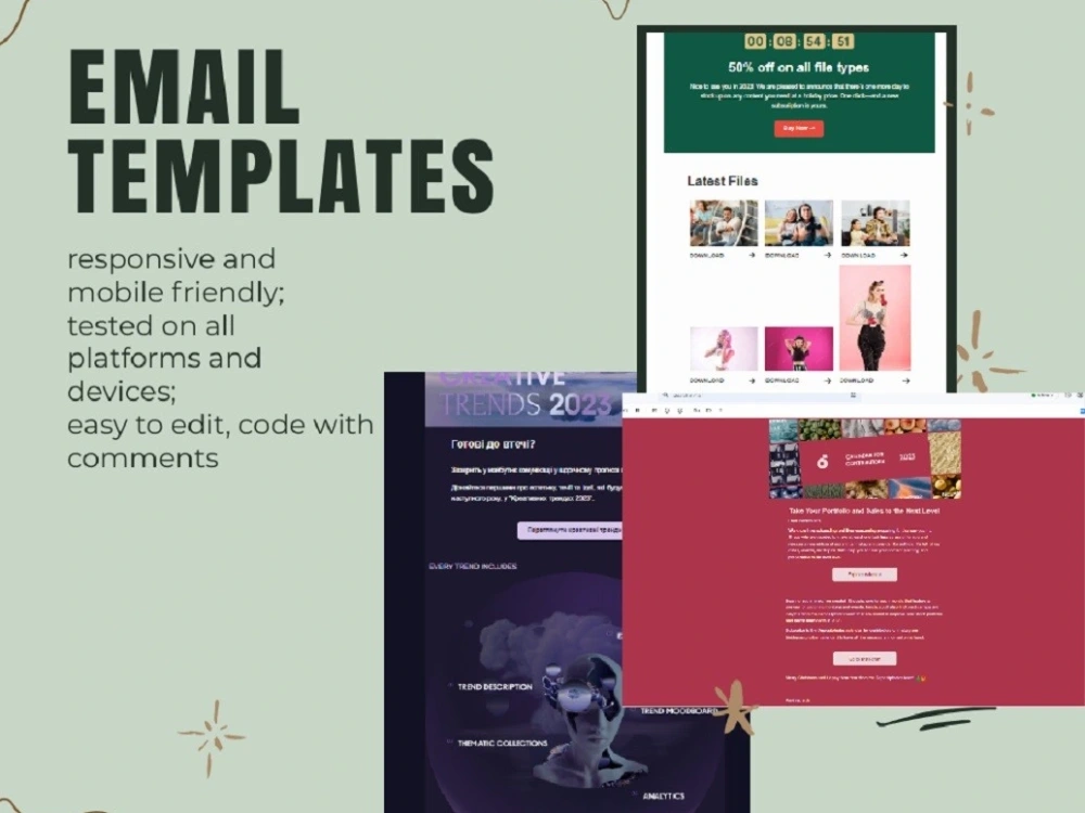 Responsive & professional HTML email template for Iterable, Mailchimp, etc. | Upwork