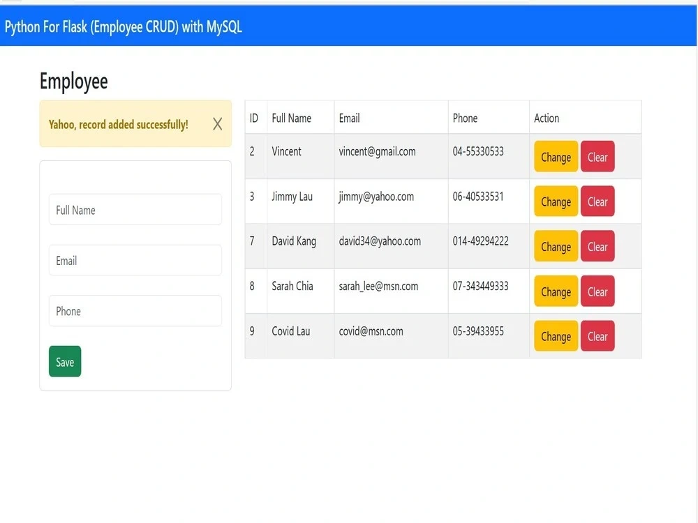 A responsive Python Flask web app with PostgreSQL | Upwork
