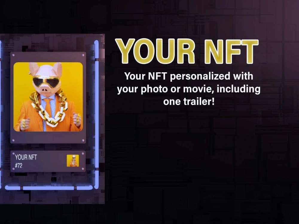 A personalized 2D floating NFT unique card featuring your logo/design. | Upwork