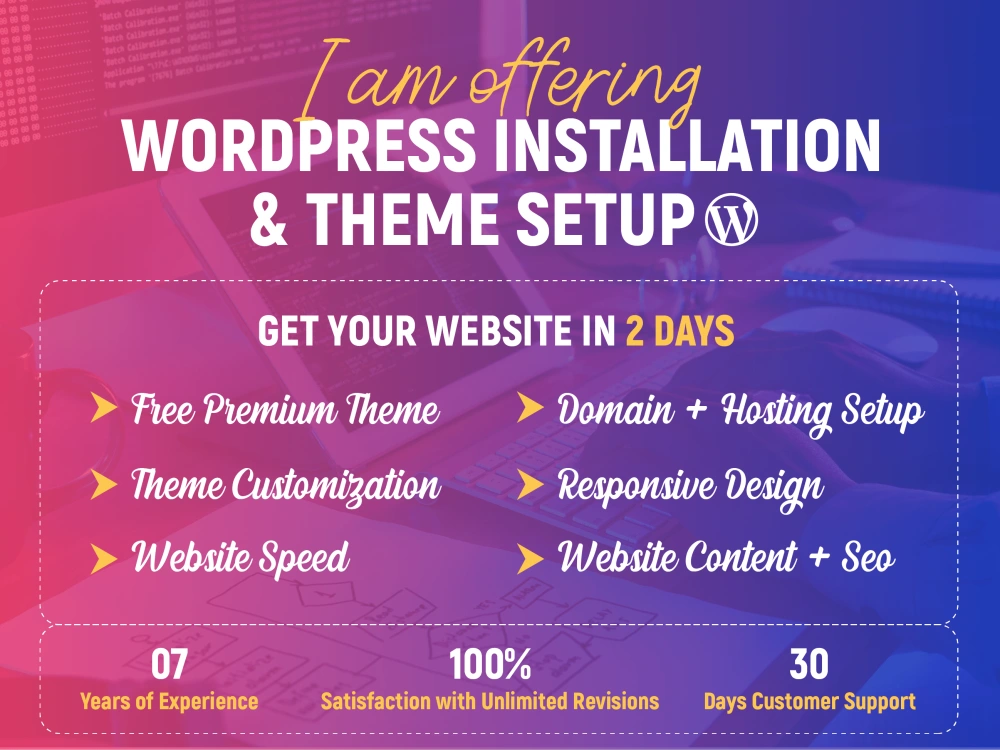 WordPress Installation & Theme Setup | WordPress Development & Designer | Upwork