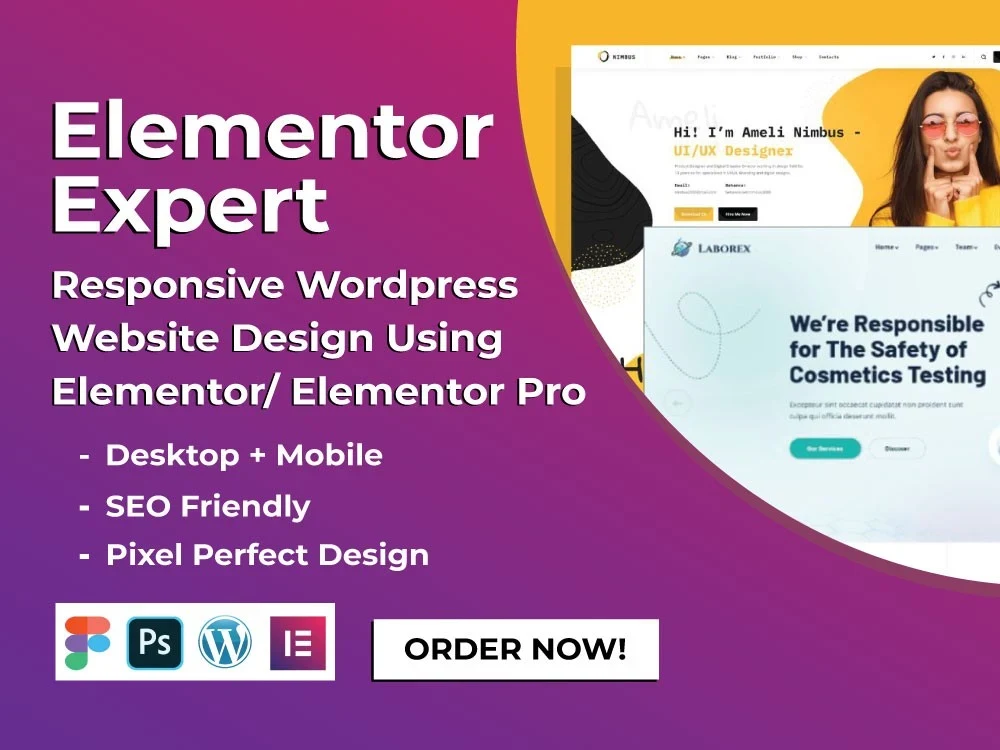 Responsive WordPress website with Elementor Pro | Elementor Expert | Upwork