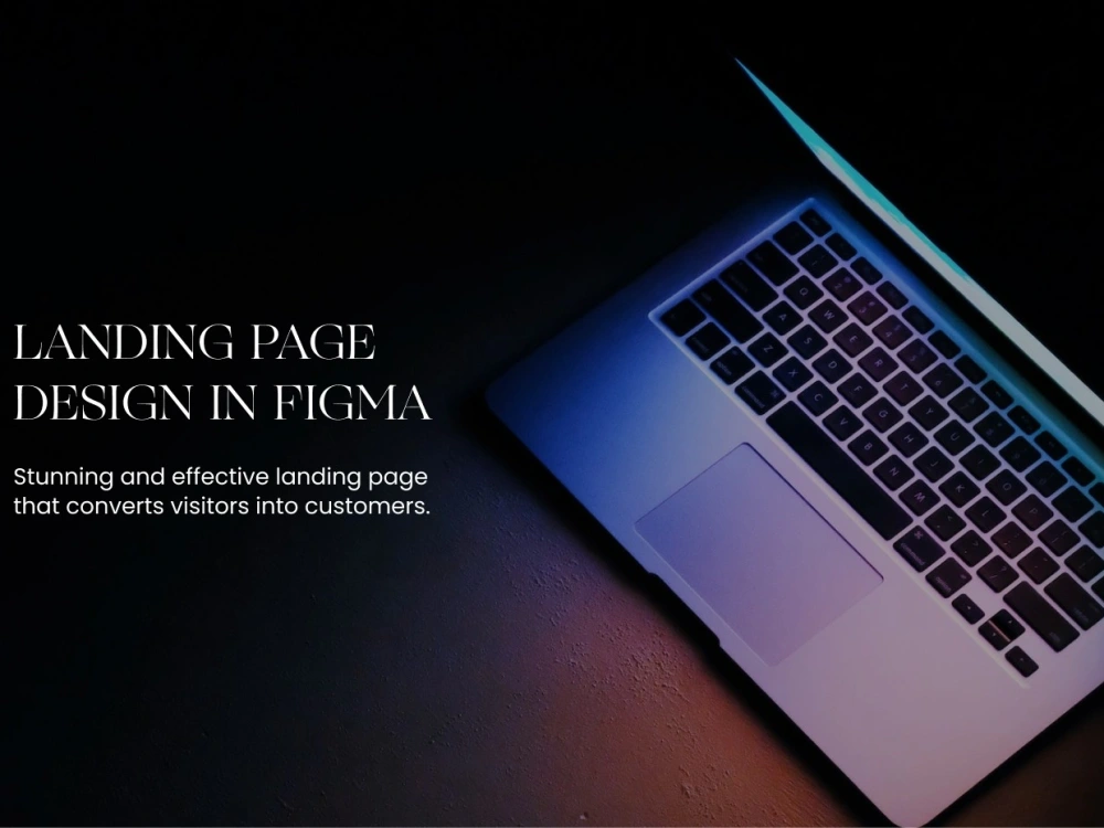 Landing page design in Figma | Upwork