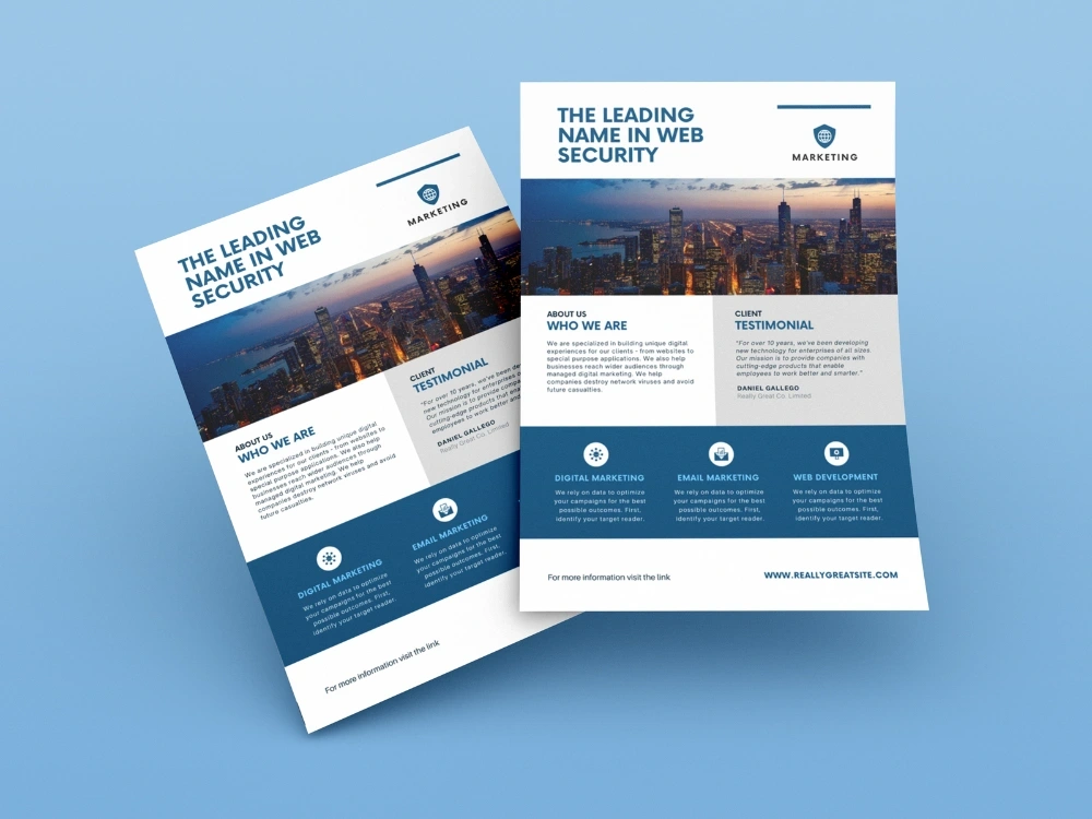 A professional flyer/one pager for your company or business | Upwork