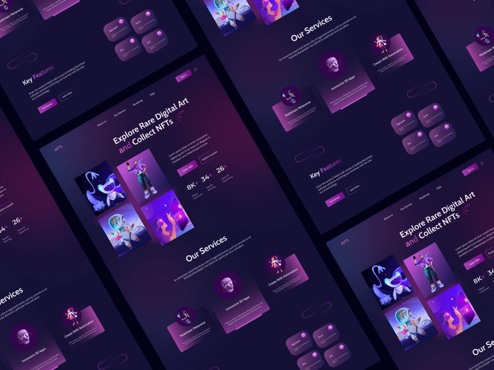 UI design landing page UI UX design responsive website in Figma | Upwork