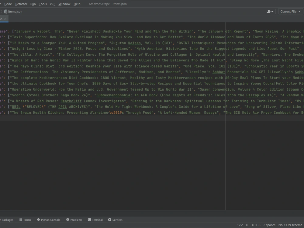 A structured scraped data and Automation script | Upwork