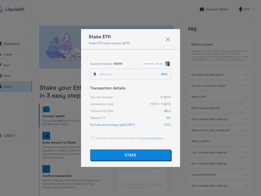 Custom Crypto Staking Website | Upwork