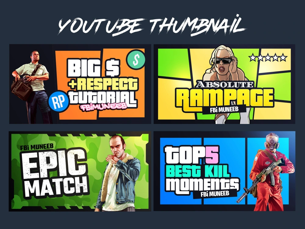 Excellent, attractive and eye-catchy youtube thumbnail design | Upwork