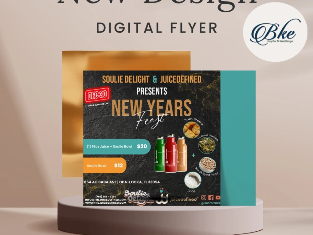 Custom Digital Flyer Design | Upwork