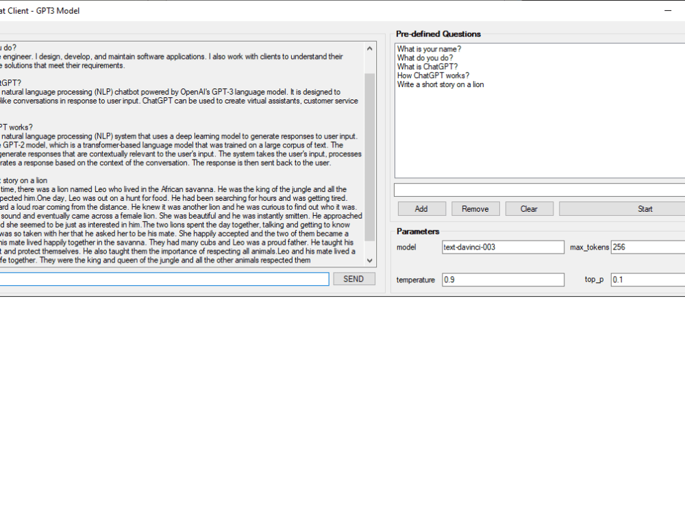 OpenAI customizable Chat Client (alike ChatGPT) | Upwork