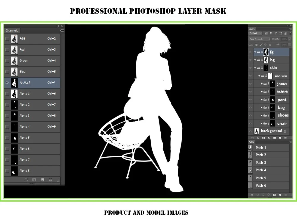 Image clipping mask/layer mask/channel mask | Upwork