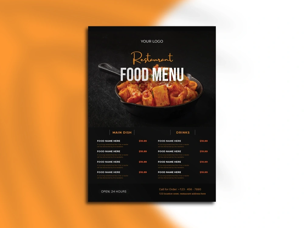 High-quality restaurant menu or flyer design | Upwork