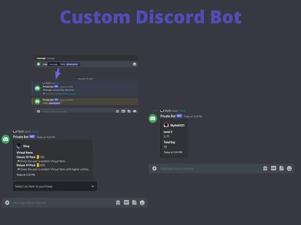 A custom made discord bot | Upwork