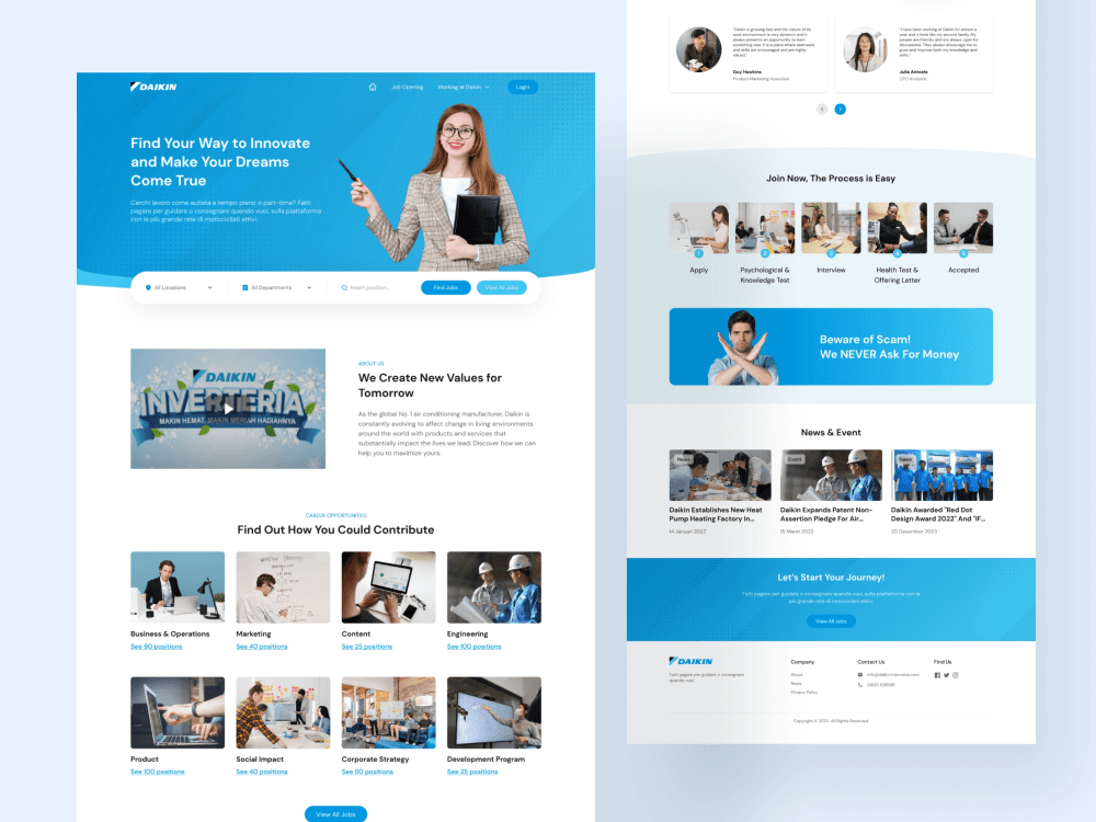 Modern & Professional UI design for your Home Page Website | Upwork