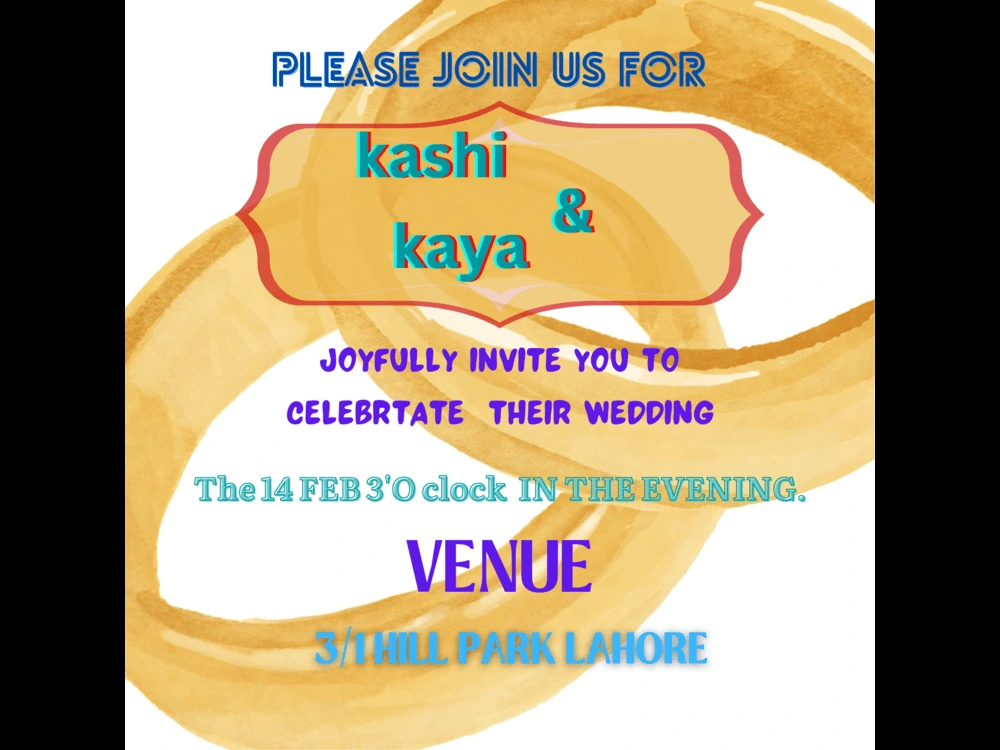 A unique wedding invitation card design | Upwork
