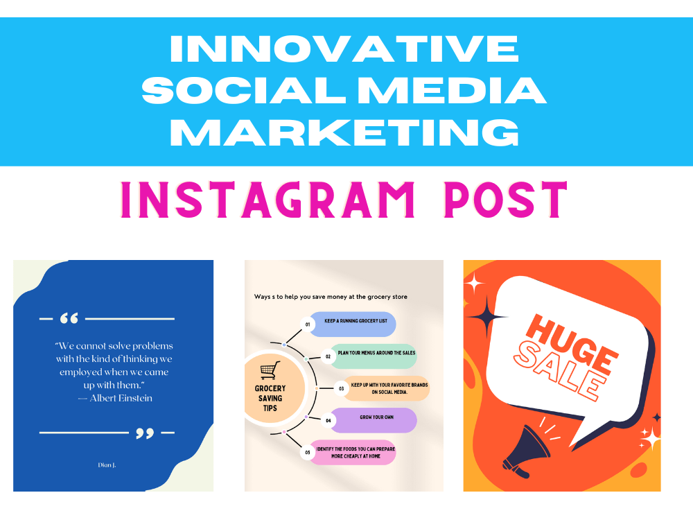 Innovative social media designs, posts, covers and banner ads with ...