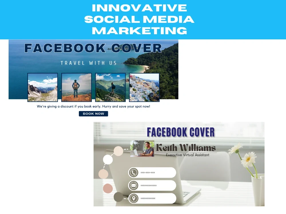 Innovative social media designs, posts, covers and banner ads with ...