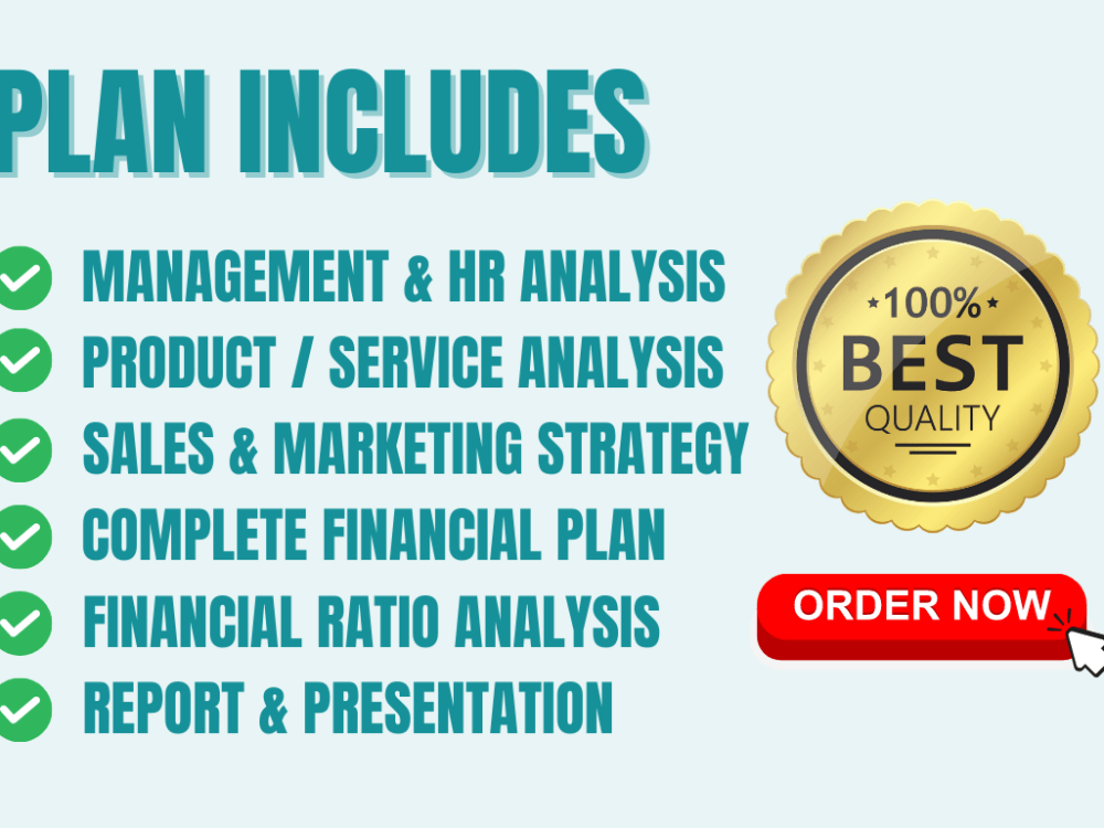 A complete business plan | Upwork