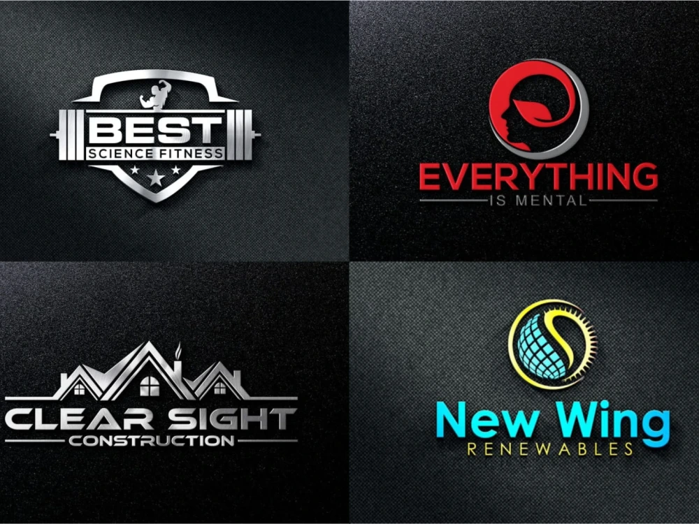 A unique 3d hand drawn logo with a social media kit | Upwork