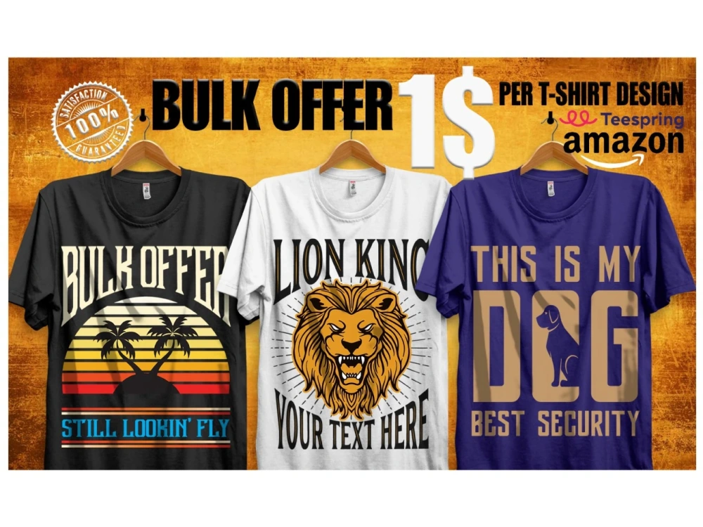 Bulk typography t shirt design bundle | Upwork