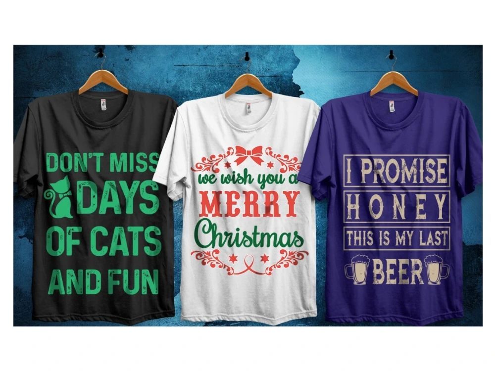 Bulk typography t shirt design bundle | Upwork