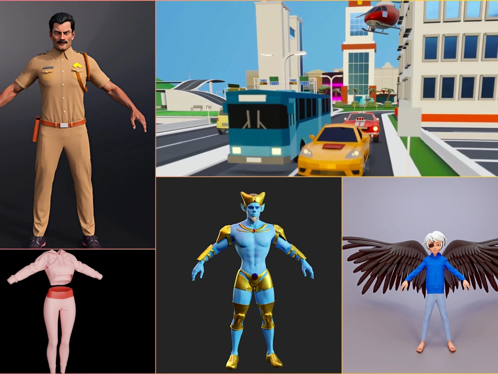 3D character model, animation and rig | Upwork