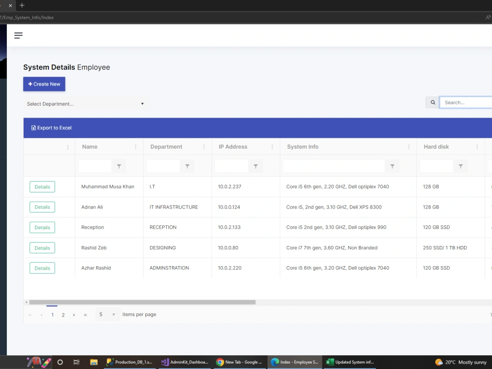 A complete web application with ASP.NET MVC and MS SQL Server. | Upwork