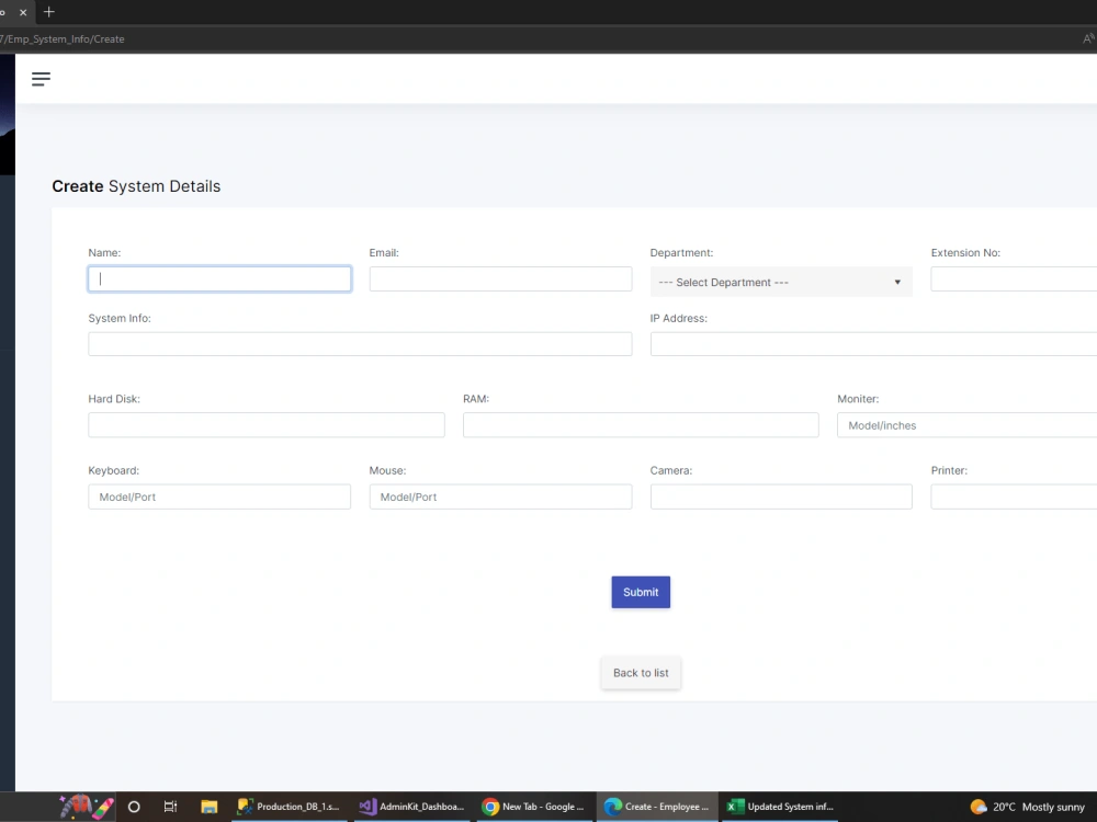 A complete web application with ASP.NET MVC and MS SQL Server. | Upwork