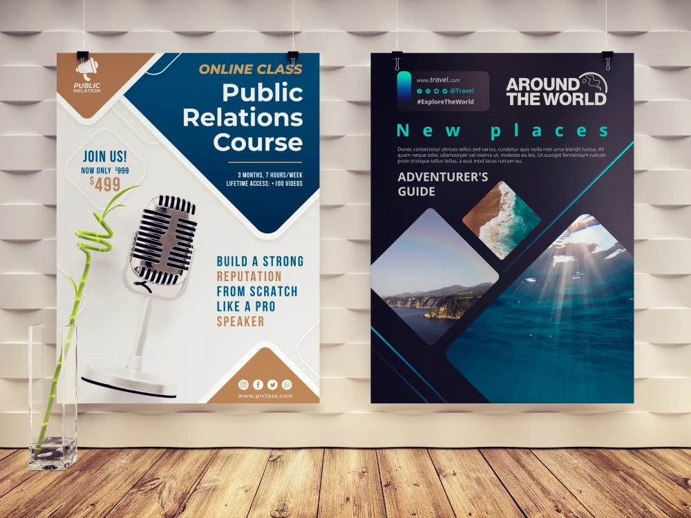 A modern professional business poster design. | Upwork