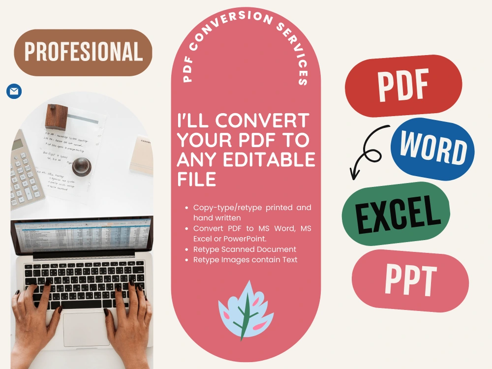100% Accurate PDF to Word, Excel or Powerpoint Conversion. | Upwork
